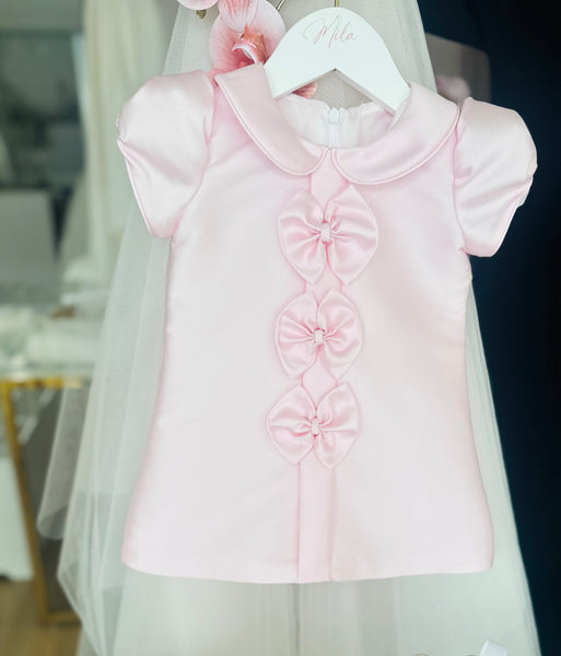 Pink Mikado bow Dress – Memory Lane Boutique AU